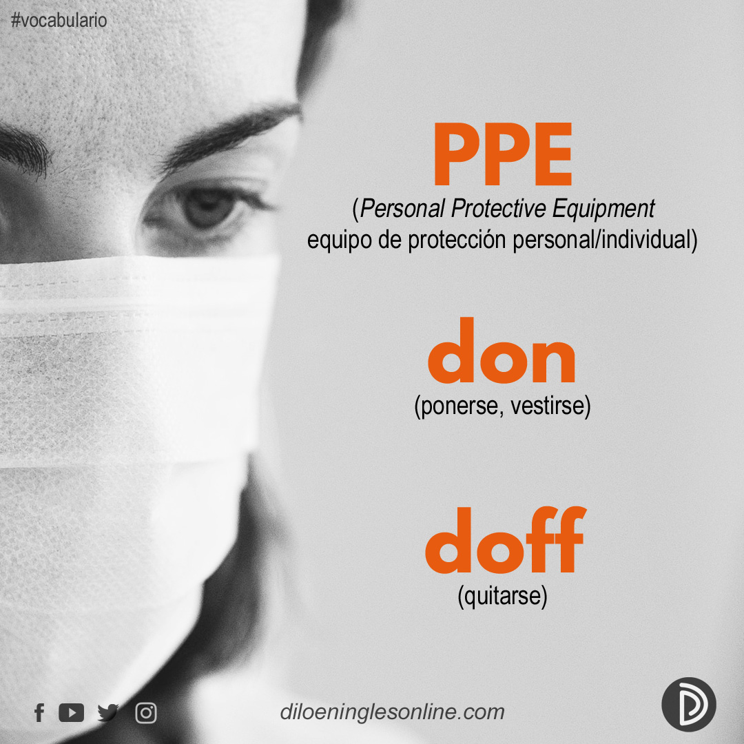 Vocab words 2020 – ppe don doff | Dilo en Inglés